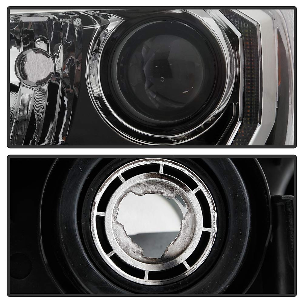 Carpart4u - Aftermarket Switch Back LED Projector Headlights For Toyota Tacoma 2016-2019 SR / SR5