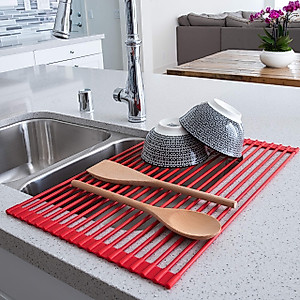 Over the Sink Roll-Up Drying Rack Limited Edition Red