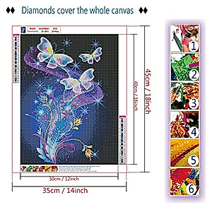 Umbalir 6 Pack Diamond Painting Kits for Adults & Kids, 14" x 18" Diamond Art Kits, DIY 5D Diamond Dotz Crafts Cartoon Images are Used for Home Décor