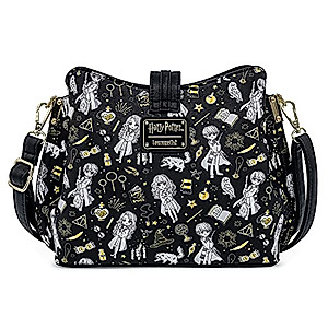 Loungefly Harry Potter Magical Elements All Over Print Crossbody Purse