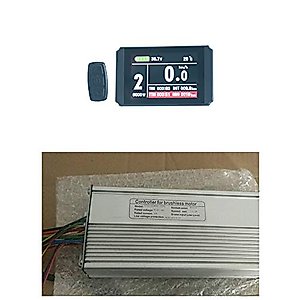 NBPOWER 36V/48V 1000W 26A Brushless DC Motor Controller Ebike Controller +KT-LCD8H Color Display One Set，Used for 1000W Ebike Kit.