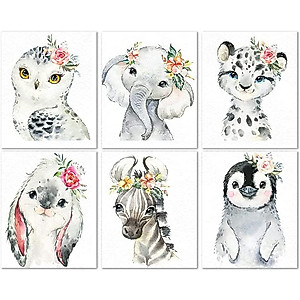 6 Pack Animal Cross Stitch Kits for Adults - Stamped Crossstitching Kits Preprinted 11 Count Cross-Stitch Kit for Beginner, 11CT Prestamped Easy Pattern Needlepoint Kits Crafts for Decor 9.8x13.8inch