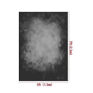 Kate 5ft(W) x7ft(H) Grey Abstract Photography Backdrop Texture Microfiber Old Master Backdrop Professional Head Shot Gray Portrait Photo Background