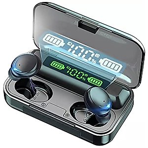 Wireless Stereo Noise Cancelling Bluetooth Waterproof Earbuds with Charging Case