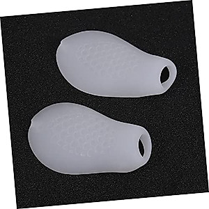 2pcs Silicone Gel Crib Protector Foot Protectors for Feet Nursing Clip Board Foot Pad Toe Sleeve Little Toe Cover Jacket Finger Cot Hammer Care Miss Toe