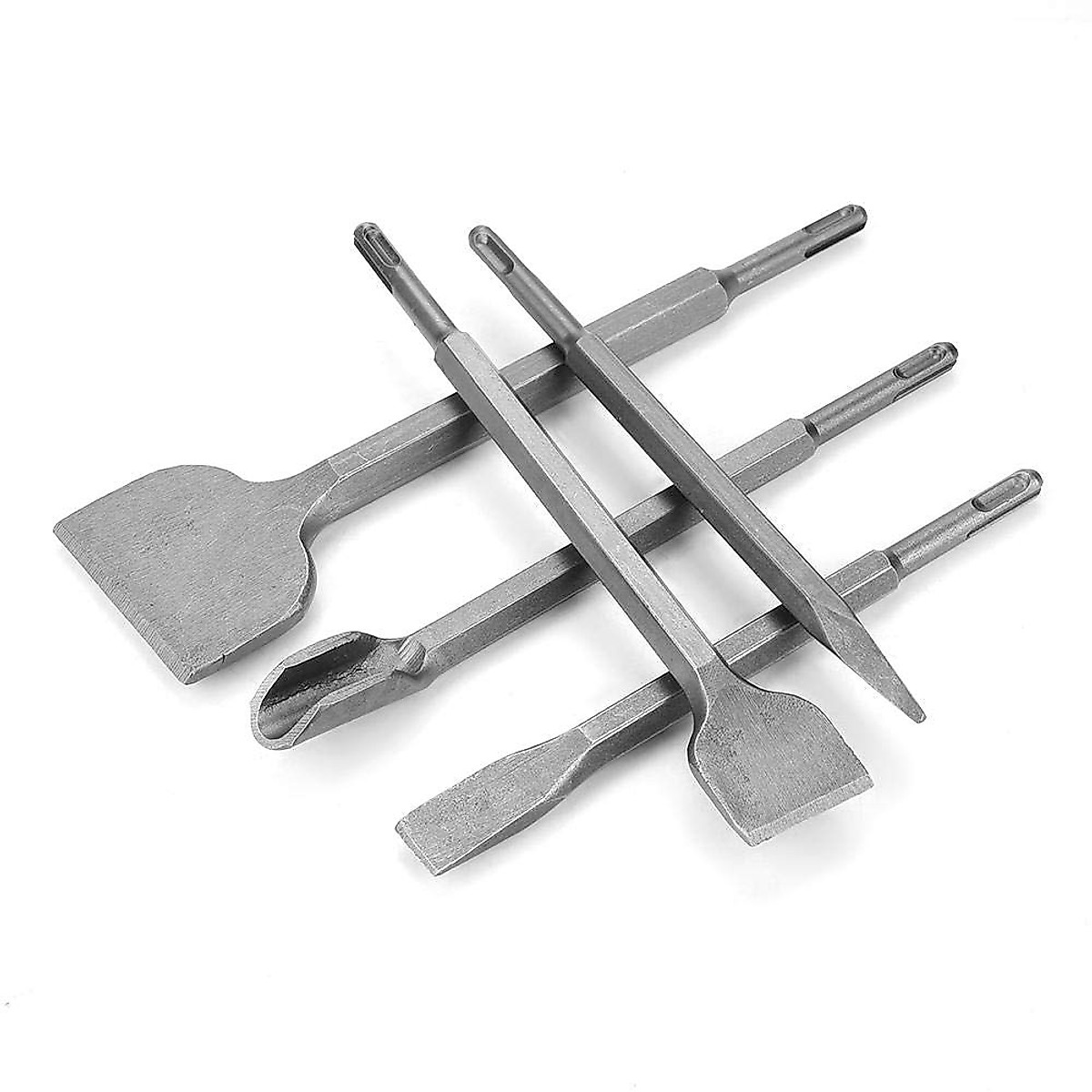 Heavy Duty Drill Bits Chisels Set, 5pcs 40CR Steel Plus Bits Chisel Set for Electric Rotary Hammer