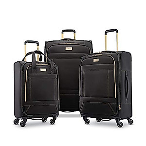 American Tourister Belle Voyage Softside Luggage with Spinner Wheels, Black, Carry-On 21-Inch