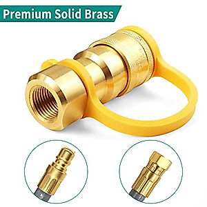 5249 Propane to Natural Gas Conversion Kit for Grill, Compatible with Blackstone 28"/36" Griddles, Rangetop Combo, Single Burner Rec Stove & Tailgater, 10FT Gas Hose & 3/8" Quick Connect Fitting