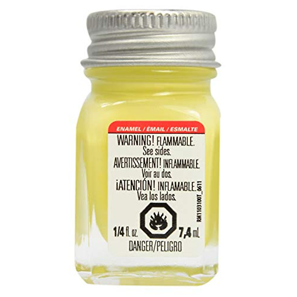Testor'S 1112tt 14 Oz Light Yellow Gloss Enamel Hobby Paint