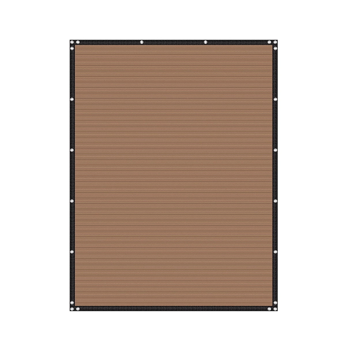 90% Shade Cloth 8x8FT Shade Fabric Sunshade for Garden with Grommets for Greenhouse Privacy Screen,Plants,Patio,Outdoor,ChickenCoop,MVPNET Mocha/Black