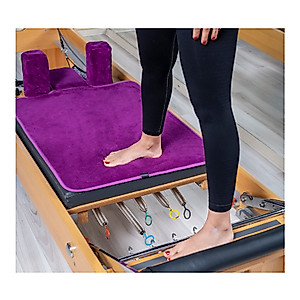 RAINBO Pilates Reformer Non-Slip Mat Towel (Included 2 Pcs Shoulder Block Covers) (Purple), Multicolor