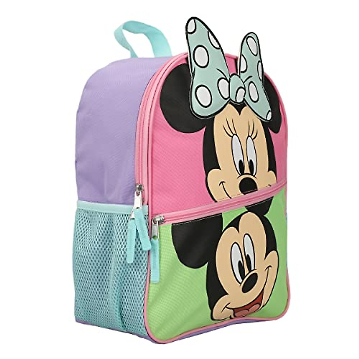 Disney Mickey & Minnie Youth Girls Pink & Green Toddler Backpack