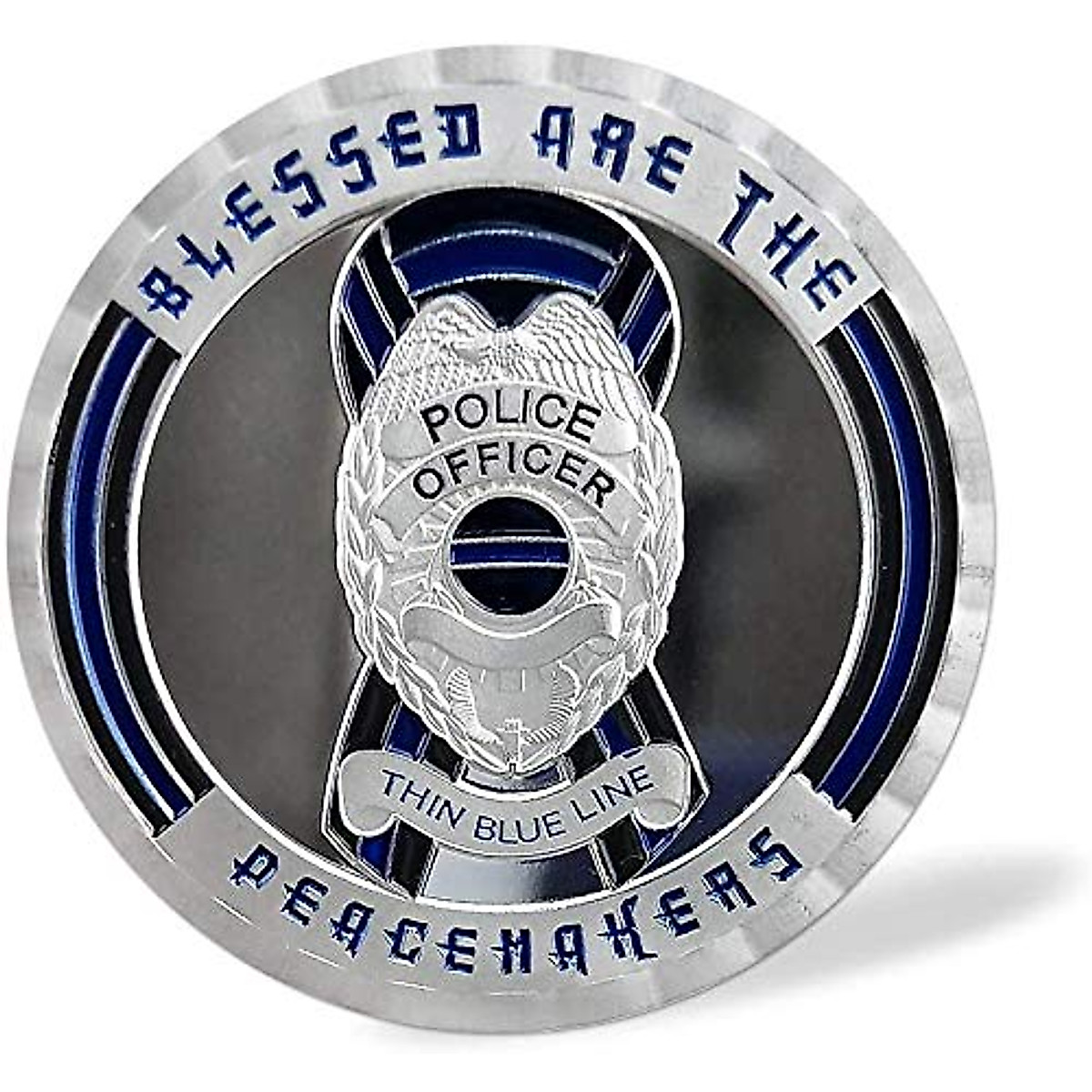 U.S.Thin Blue Line Challenge Coin Police Officer Law Enforcement Military Coin