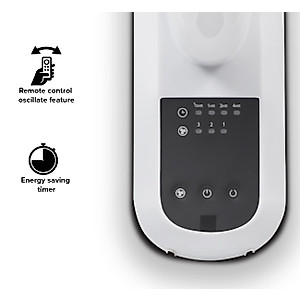 Air Monster 16 Inch Wall Mount Fan with Remote Control, Garage Fan, High Velocity Wall Fan, 70 Degree Oscillating Wall fan with Remote, 3 Speed, Adjustable Tilt, ETL, White