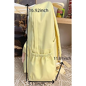 irLocy Star Backpack Y2K Backpack Preppy Backpack Aesthetic Backpack with Embroidery Patch Y2k Accessories (pink)