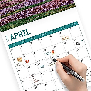 2024 Seasons Monthly Wall Calendar by Bright Day, 12 x 12 Inch Spring Summer Autumn Winter