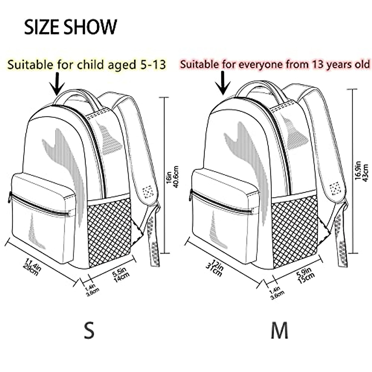 MNSRUU Custom Kids Backpack with Photo Name Custom Photo Backpack Personalized Bookbag