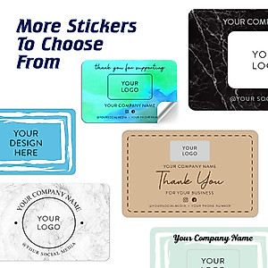 100 Rectangle Square Custom Vinyl Stickers - Label Stickers for Small Business Logo - Personalized Logo Labels for Handmade, Packaging, Bottle, Jars, Candle, Brand Stickers (Apple Green, 3x2)