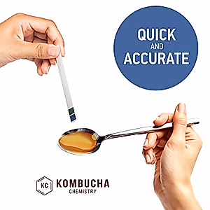 pH Test Strips for Kombucha Brewing 0-6 (0.5 Intervals) 100pc Kit