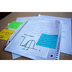 Post-it Super Sticky Notes, 4 in x 6 in, 2 Pads, 2x the Sticking Power, White with Blue Grid Lines, Recyclable (4621-2SSGRID)