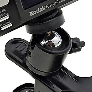 SLOW DOLPHIN Tripod Camera Clip Clamp Flash Reflector Holder Mount with 1/4 Inch Screw 360 Degree Swivel for Studio Backdrop Camera SLR, Digital SLR, Video Came（Black）