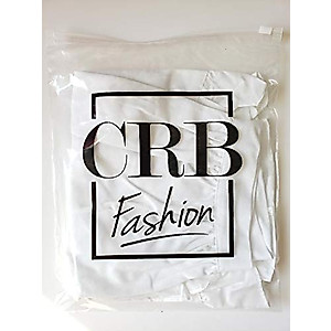 CRB Fashion Waist Apron Kitchen Cooking Restaurant 100% Cotton Bistro Half Aprons with Pockets For Girl Woman (White)