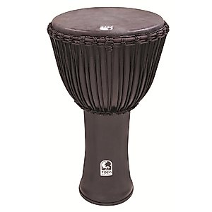 Toca Freestyle Canon Djembe 14 with Bag, Black Mamba