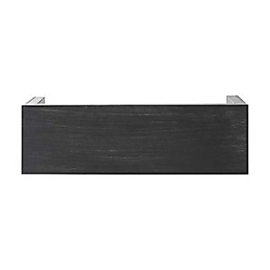 GDF Studio Farmhouse Acacia Wood Dining Bench, Black