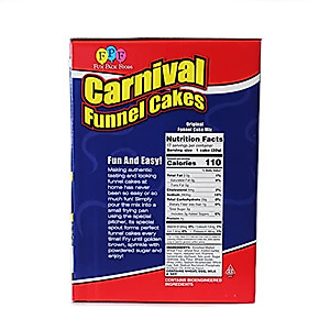 Fun Pack Foods - Carnival Funnel Cakes Deluxe Kit - Includes (2) Original Funnel Cake Mixes, Pitcher, Fry Ring & Cooking Tongs