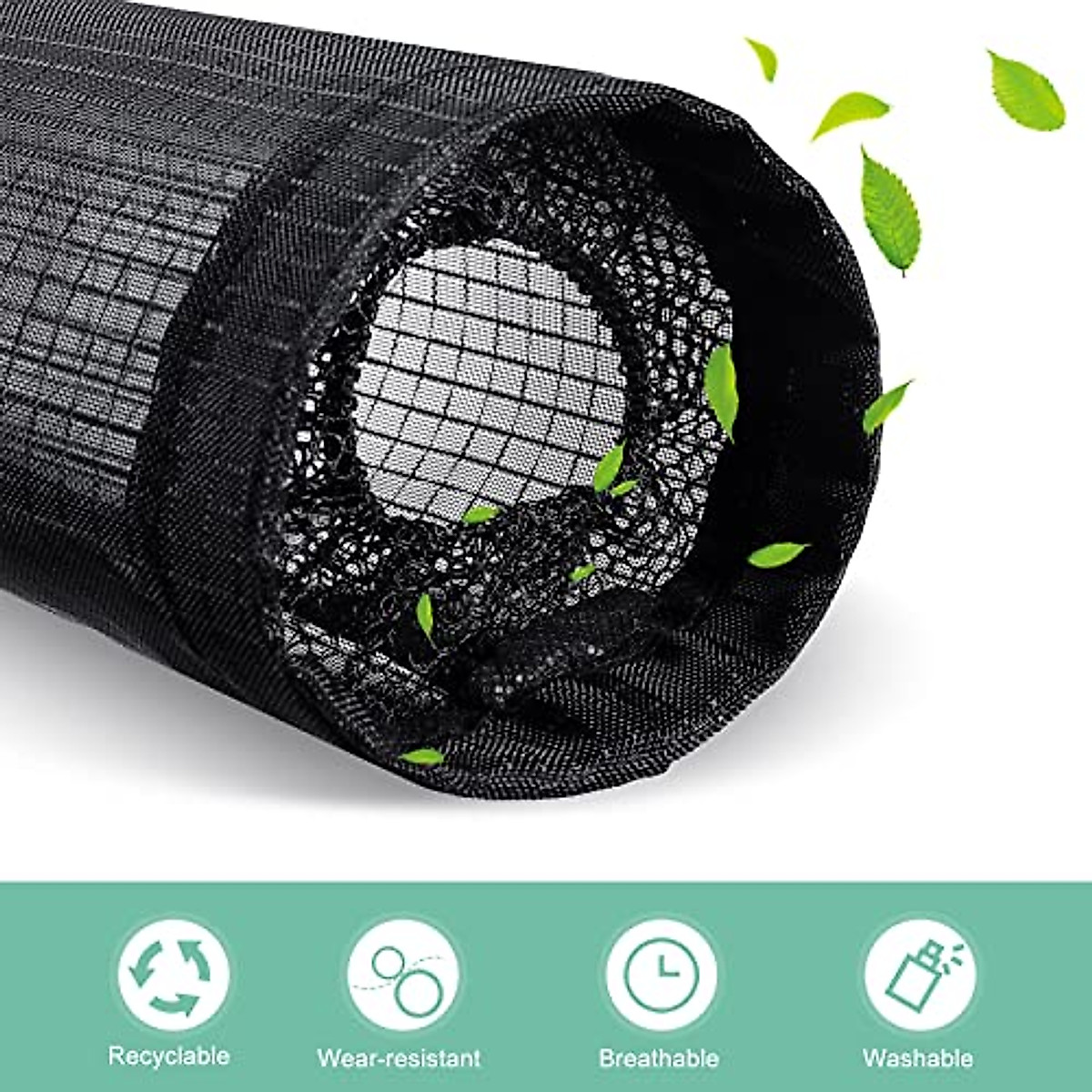 Plastic Bag Holder Breathable Mesh Hanging Storage Dispensers Recycling Grocery Bag Storage Container Folding Hanging Shopping Bag Holder for Home and Kitchen(Black,4 Packs)