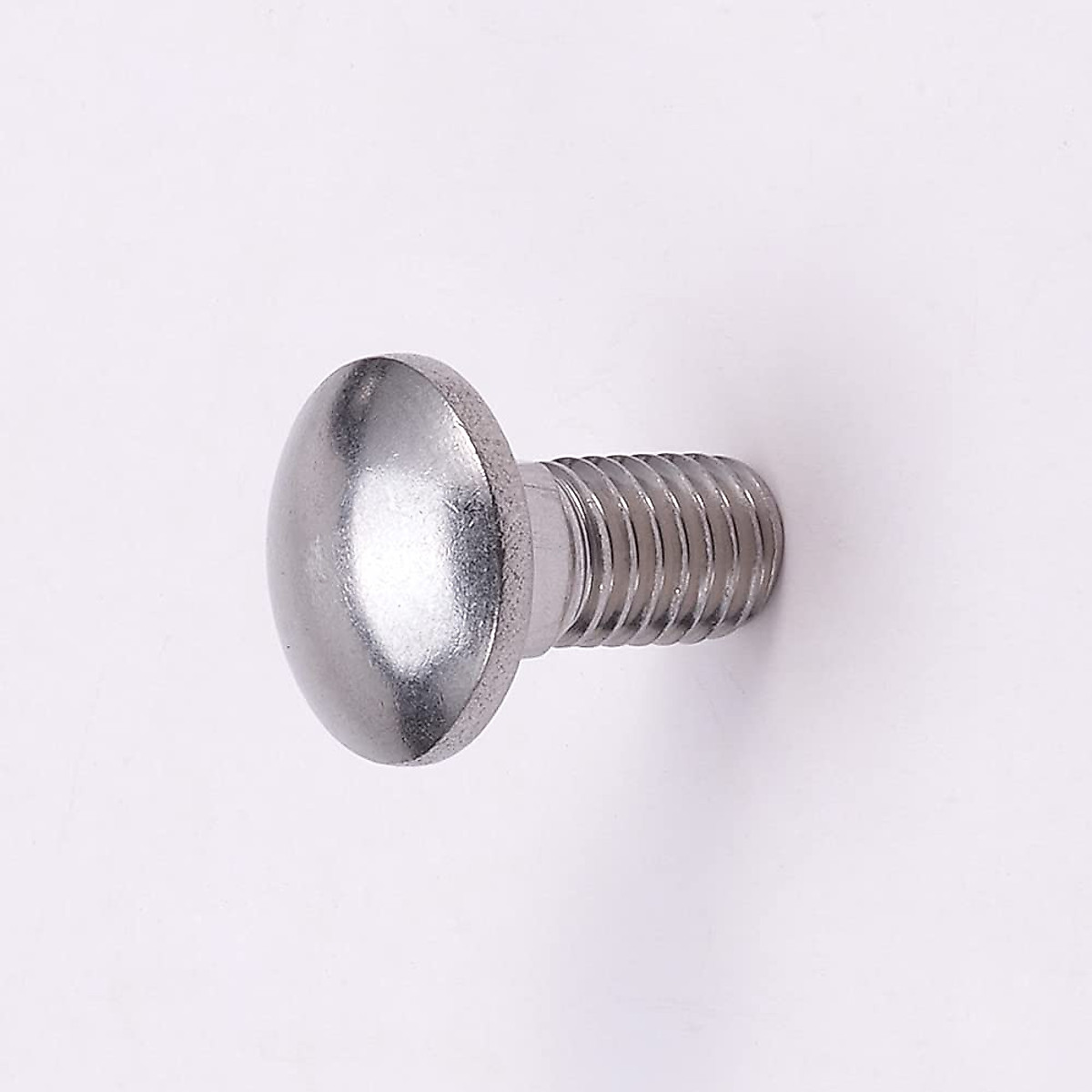Yinpecly 20Pcs Carriage Bolts M8×16mm Round Head Square Neck Bolt Fasteners 304 Stainless Steel 1.25mm Pitch Silver Tone