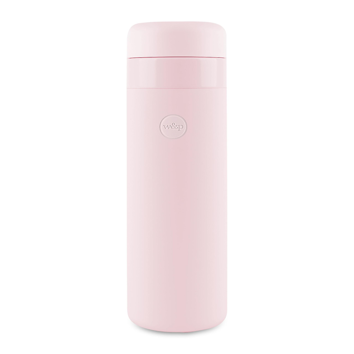W&P Porter Insulated Bottle 20 oz | Clean Taste Ceramic Coating for Water, Coffee, & Tea | Wide Mouth Vacuum Insulated | Dishwasher Safe, Blush