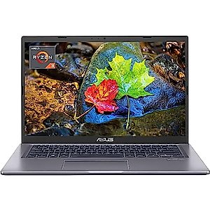 ASUS 2023 Newest Vivobook Laptop, 14 Inch Display, AMD Ryzen 3 3250 Processor, 8GB RAM, 128GB SSD, Intel HD Graphics 5000, WiFi, Bluetooth, Windows 11 Home in S Mode, Slate Grey