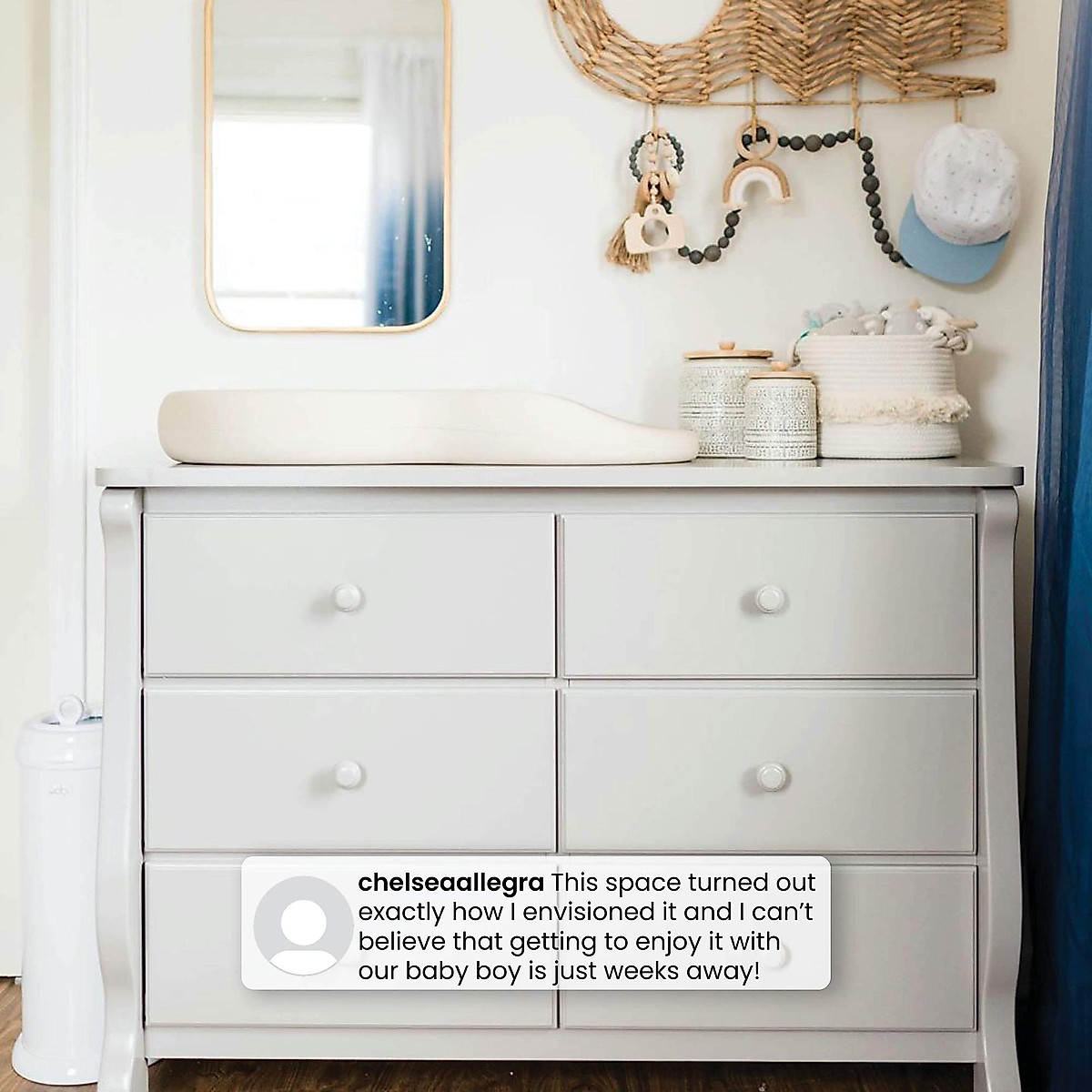 Delta Children Universal 6 Drawer Dresser, Black Cherry