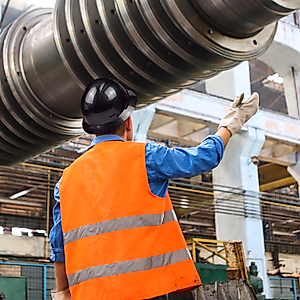 Full Brim Hard Hat with Fas-trac Suspension (Black & Silver)