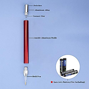 LED DIY Diamond Painting Illumination Pen with Light,2Pack Art Lighted Pen Applicator Accessories,Drill Bead Pen for Adult and Kids,5D Gem Jewel Wax Picker Tool Embroidery Supplies