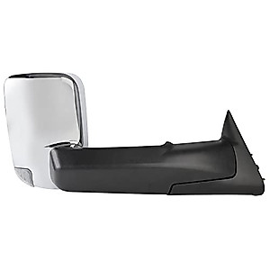 ANPART A Pair of Towing Mirrors Replacement Fit for 1998-2001 for Dodge for Ram 1500 for Ram 2500 for Ram 3500 Truck Pickup Tow Mirrors Power Adjusted Heated Turn Signal Light Chrome Housing