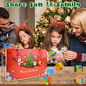 Fasezoomit Fidget Advent Calendars 2022,Christmas Countdown Calendar 24 Days,Sensory Fidget Toy Surprise Box and Magic Brain Teaser Toy Puzzles, Surprise Gifts for Kids Teens Adults