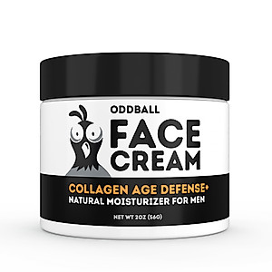 Face Cream For Men | Natural Anti Aging Collagen Cream | Men's Face Moisturizer With Vitamin C | Organic Wrinkle Defense | Hydrating Mens Skin Care | 2oz