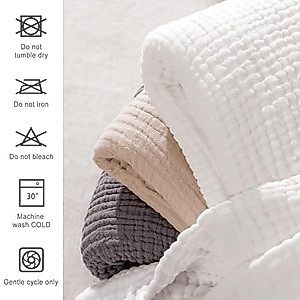 EMME Cotton Blanket Queen Size for Bed Soft Large Muslin Bed Blankets 80"x90" Lightweight Breathable Blanket All Season Gauze Blanket, Light Tan