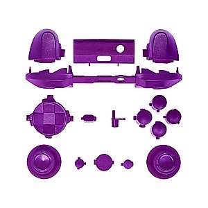 Yiootop Matte Replacement Buttons Set Mod Kits for Xbox Series X/S, Repair Parts LB RB LT RT Bumpers Triggers D-pad ABXY Start Back Sync Share Keys for Xbox Series X S Controller (Purple)