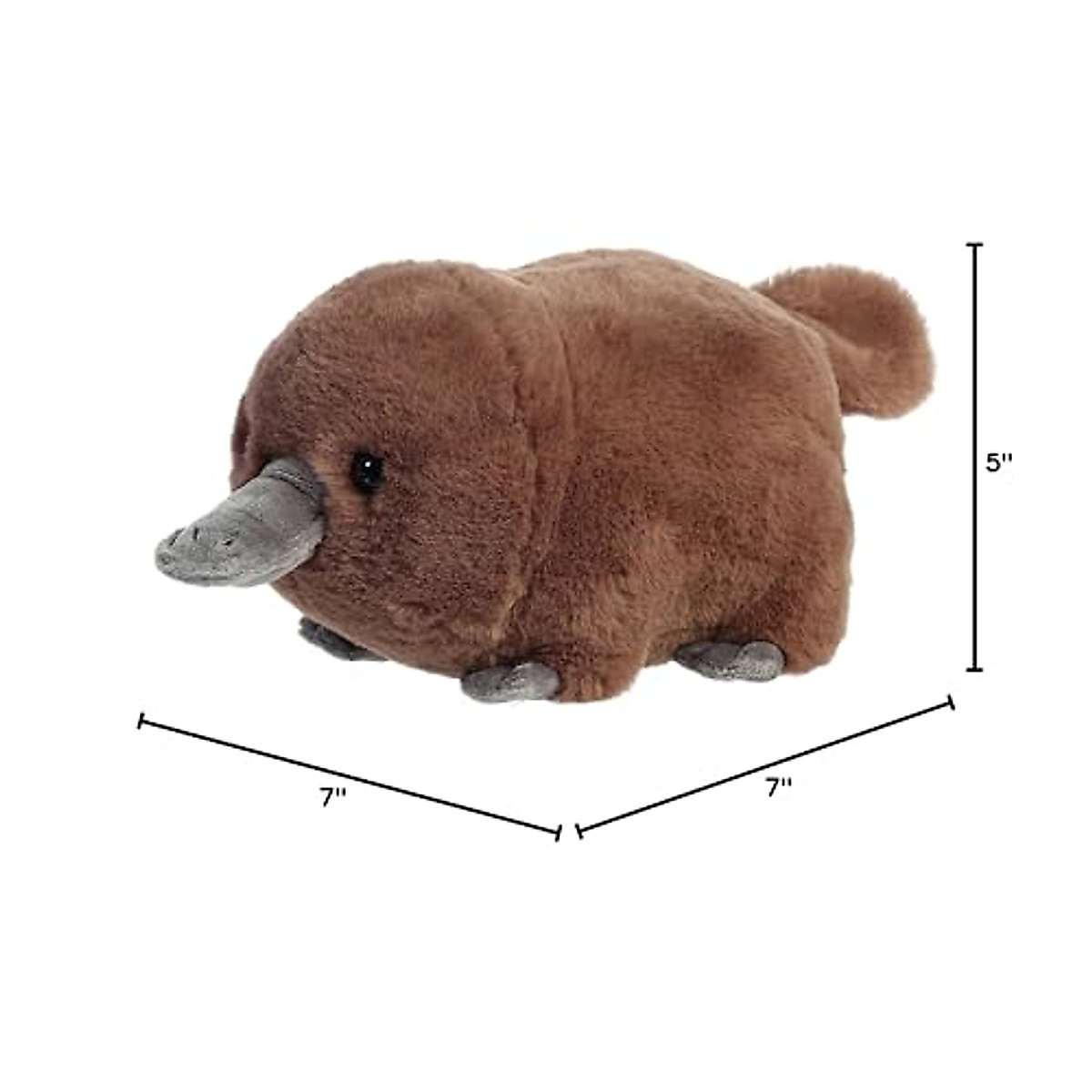 Aurora® Adorable Spudsters™ Pongo Platypus Stuffed Animal - Comforting Cuddles - Playful Companions - Brown 10 Inches