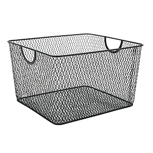 Mesh Open Bin Storage Basket Organizer for Fruits, Vegetables, Pantry Items Toys 2041 (1, 10 X 8.8 X 5.8)