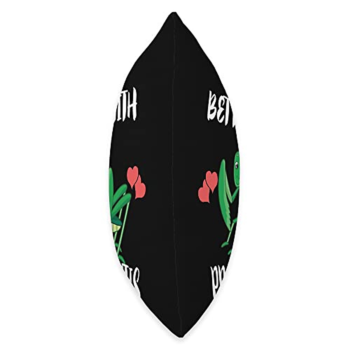 Praying Mantis Life is Better Throw Pillow, 16x16, Multicolor