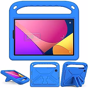 XunyLyee Case Kids for TCL Tab 8 LE (8.0 Inch) Model 9137W EVA Shockproof Handle Light Weight Stand Cover, Blue