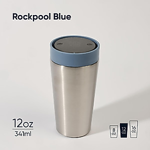 Circular & Co Stainless Steel Coffee Cup - 16oz - Insulated Reusable Travel Mug - Made from Recycled Stainless Steel - 100% Leakproof Coffee Mug - Fully Lockable 360 Drinking - Insulated for 6 Hours