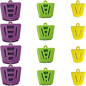 GXXMEI 12PCS Dental Oral Silicone Mouth Prop Bite Blocks Latex Free Cheek Retractor