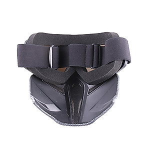 Eoncore Motorcycle Goggles Mask Detachable, Windproof Protect Padding Helmet Sunglasses Ski Goggles Road Riding UV Motorbike Glasses (Graffiti)
