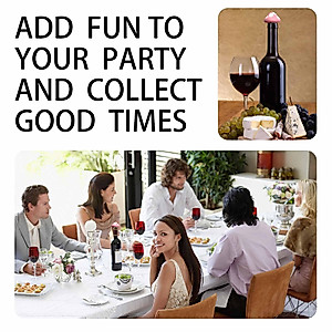 Pink Mushroom Wine Stoppers Mushroom-Shaped Bottle Plug Wine Bottle Stoppers Wine Accessories Kitchen Gadgets Kitchen Gift Set Creative Gifts Halloween Mushroom Decoration -2pcs Bottle Stoppers