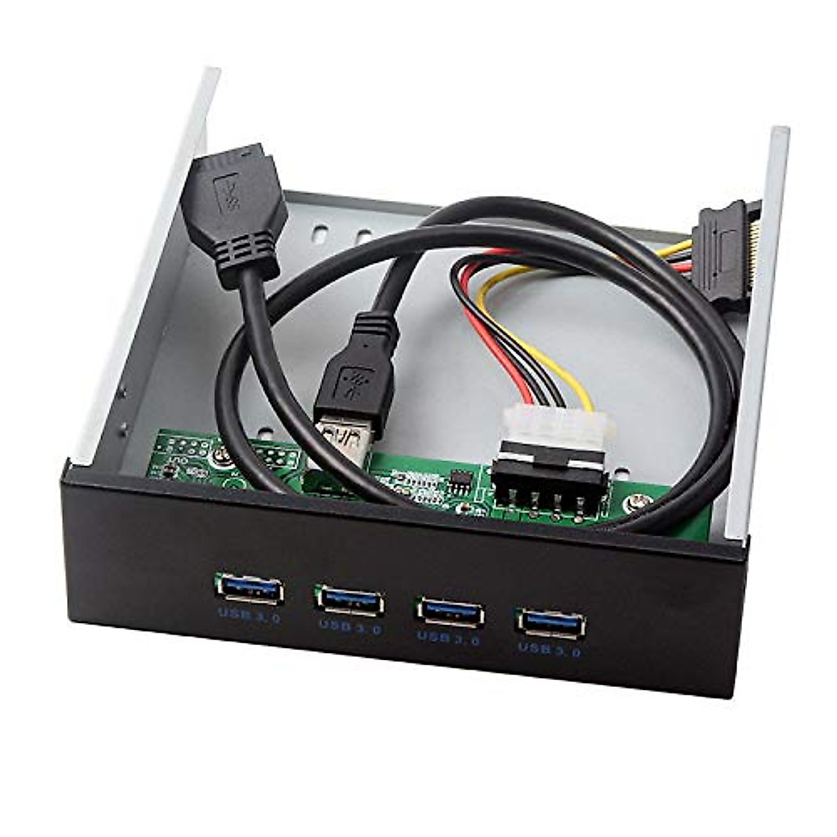 Xiwai USB 3.0 HUB 4 Ports Front Panel to Motherboard 20Pin Connector Cable for 5.25" CD-ROM Bay